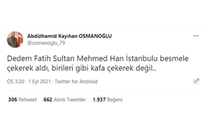 abdülhamid kayıhan osmanoğlu nun atatürk tweeti #2182415 - uludağ ...