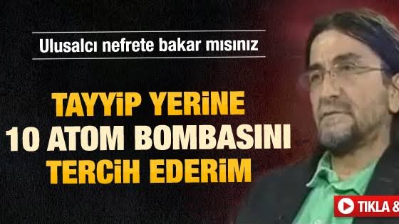 tayyip yerine 10 atom bombasını tercih ederim - uludağ sözlük